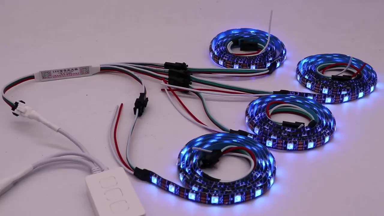 Mini Ttl Spi Signal Amplifier Repeater For Ws2812b Ws2811 16703 Sk6812 ...