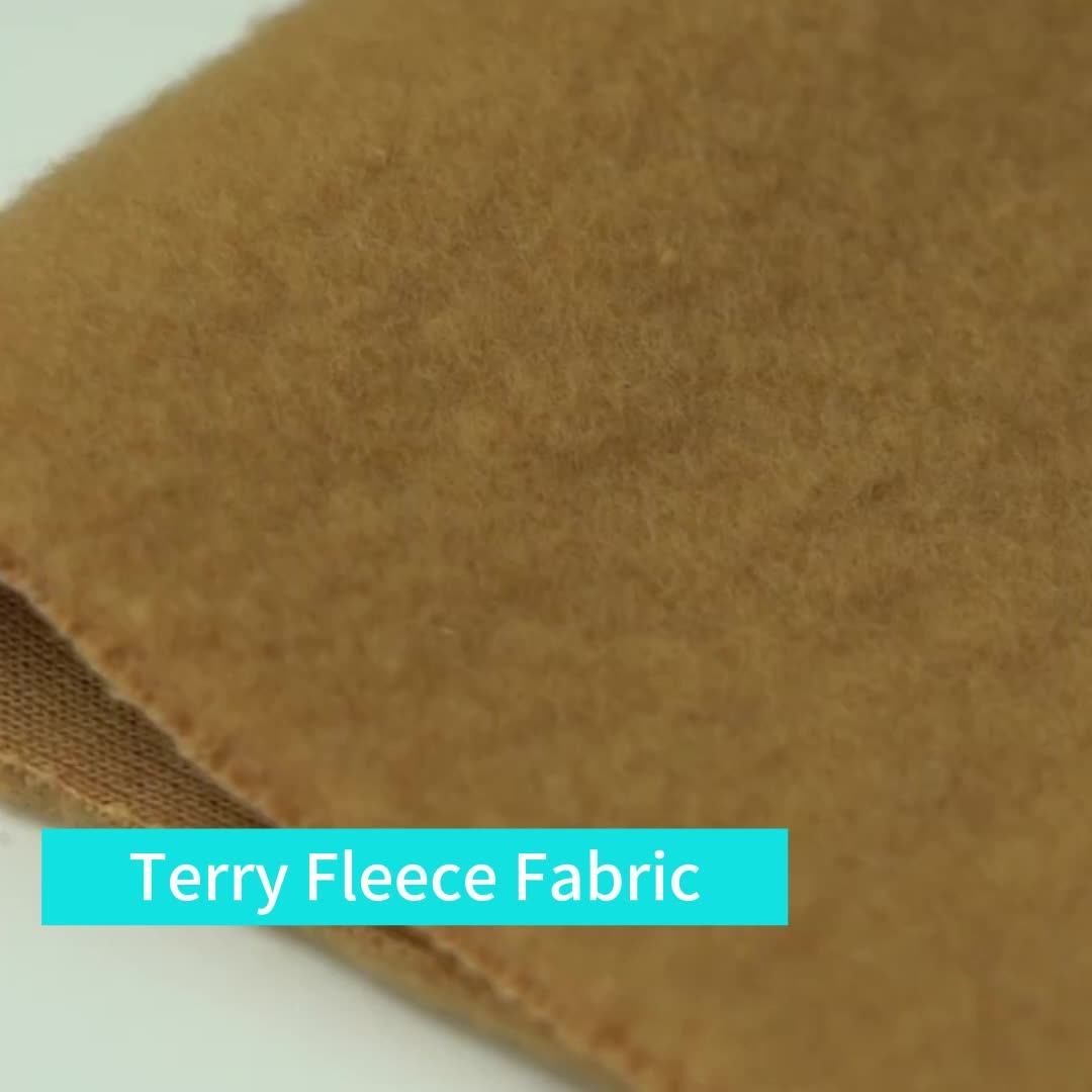 Custom Brushed Fleece Terry Fabric 65% Polyester 35% Cotton 280gsm ...