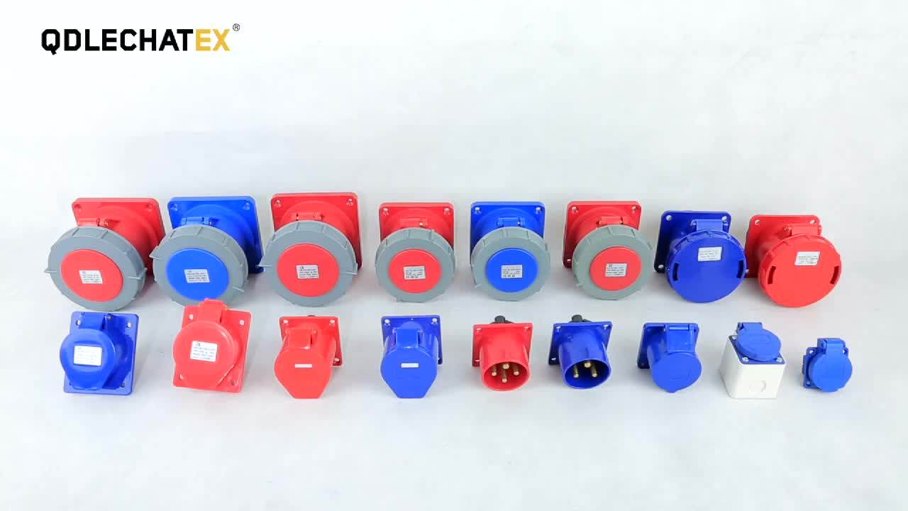 Type 523 Ip54 220v 250v 10a 16a 2p+e 2pin 3pin Wall Panel Waterproof ...