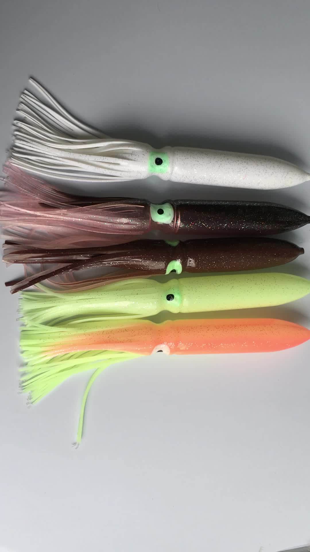 Artifical Plastic Fishing Soft Trolling Lure Octopus Squid Skirt - Buy ...