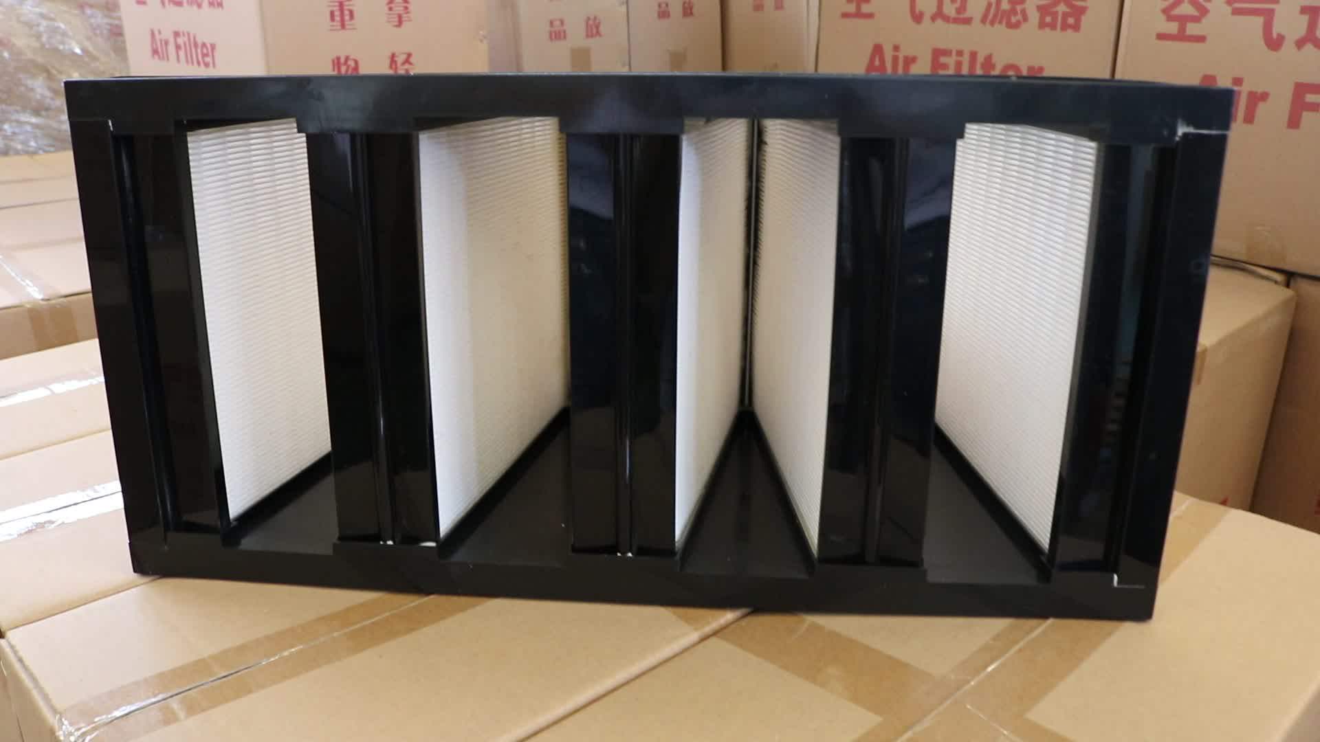 Abs Plastic Frame F7 V Cell Air Filter For Air Conditioning System ...