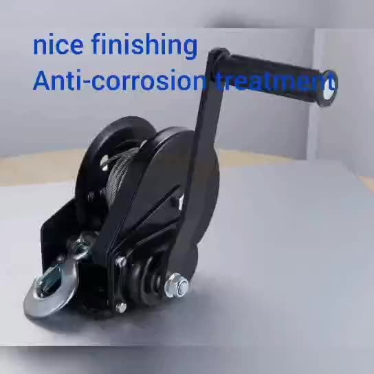 Portable Mini Manual Hand Winch With Rope Gear Winch 1600lbs Anchor ...