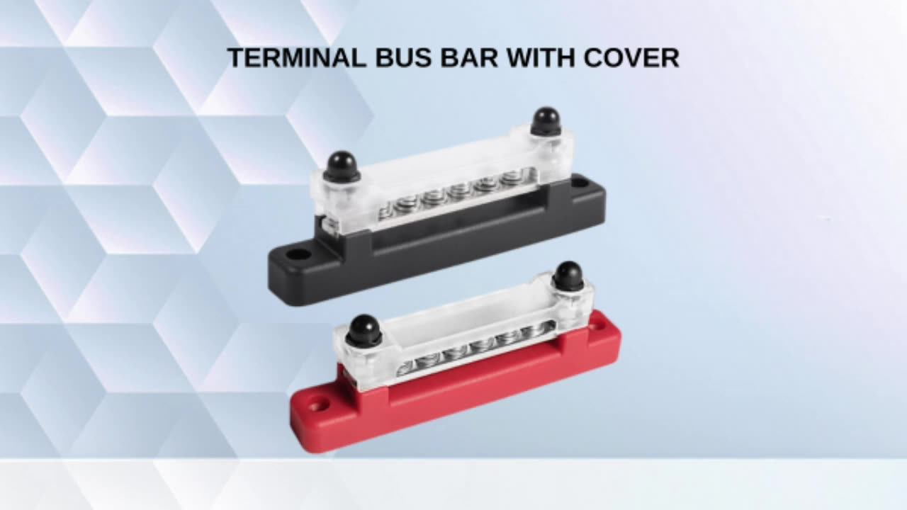 6 Terminal Busbar Ground Power Distribution Terminal Block Bus Bar With ...