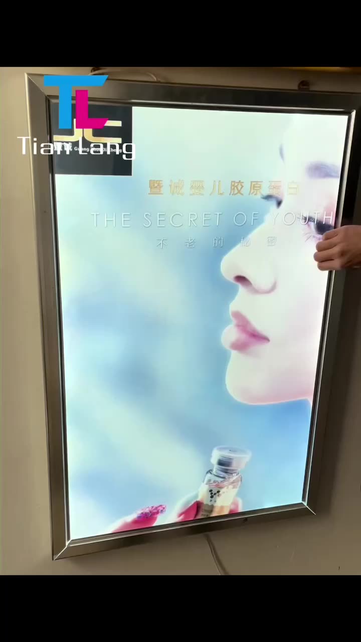 A0 A1 A2 A3 A4 Custom Led Rectangle Acrylic Cinematic Advertising Light Boxes - Buy Slim Poster ...