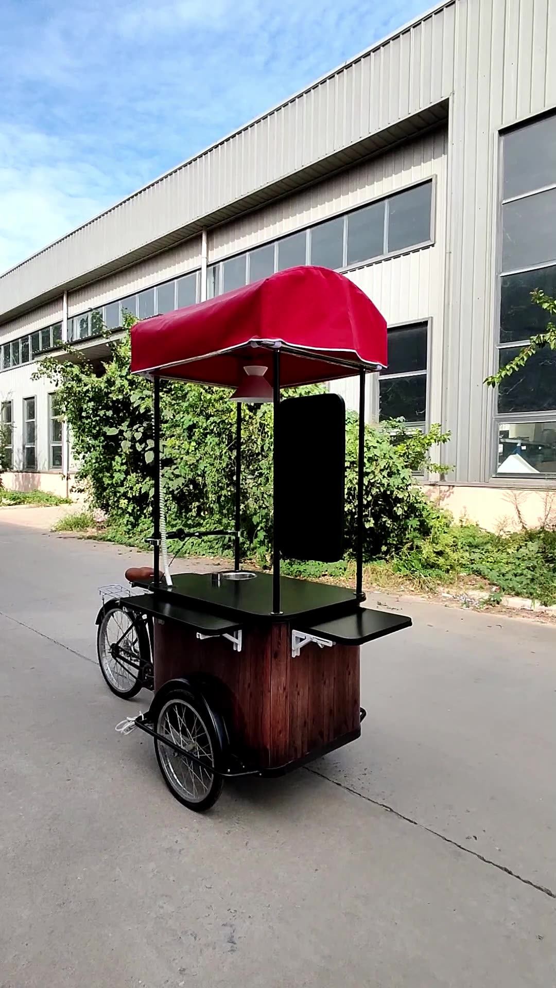 Oem Mobile Street Food Bike Ce Hot Dog Vending Cart 3 Wheel Coffee ...