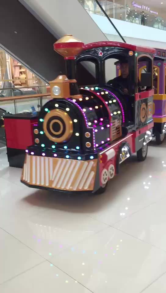 Outdoor Amusement Park Kiddie Rides Mall Carnival Electric Track ...