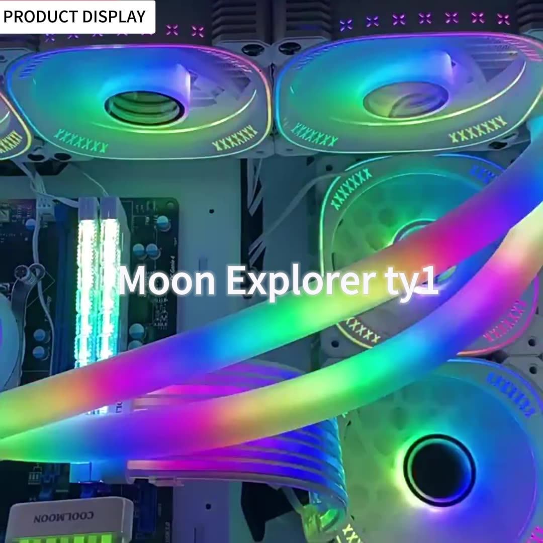 Wholesale Coolmoon Gaming Computer Case Pc Fan 120mm White Infinite ...