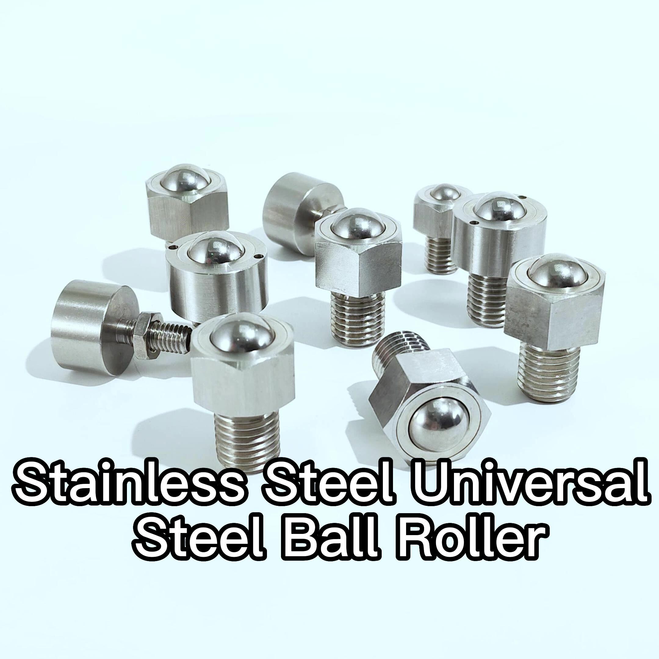 Stainless Steel Ball Roller Hex Bolt Universal Ball Caster M5 ~ M20 ...