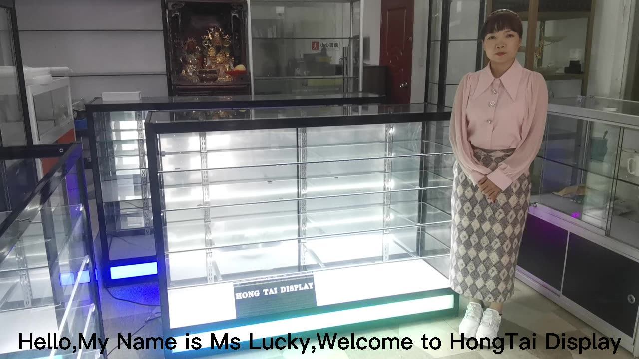 Fashion Design Extra Vision Led Showcase Retail Store Colorful Base ...