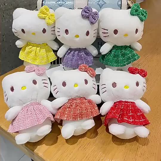 High-quality Soft Hello Kitty Plush Keychain Colourful Safe Recycled ...