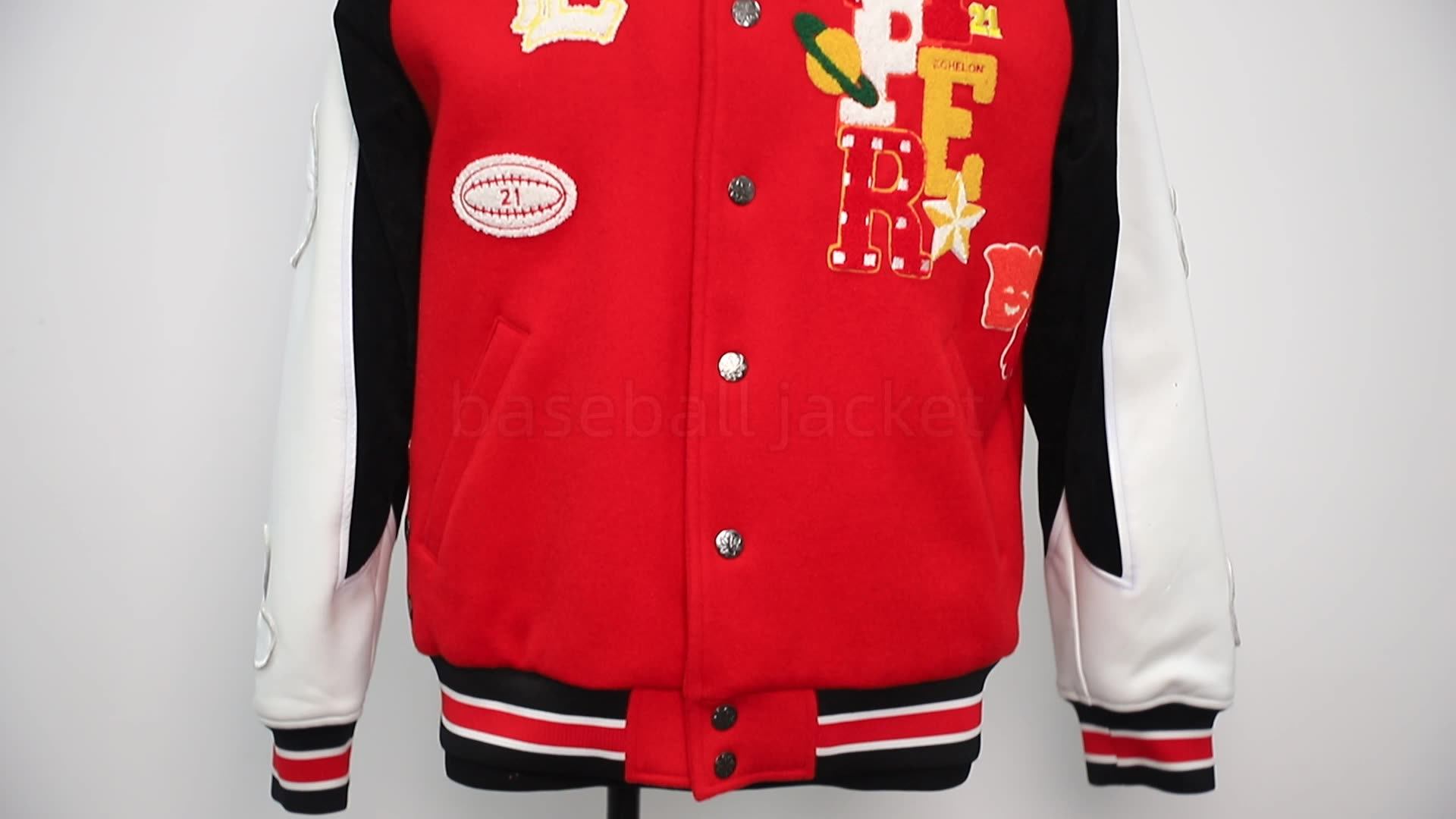 Diznew Wholesale Streetwear Jacket Fashion Men Custom Logo Baseball ...