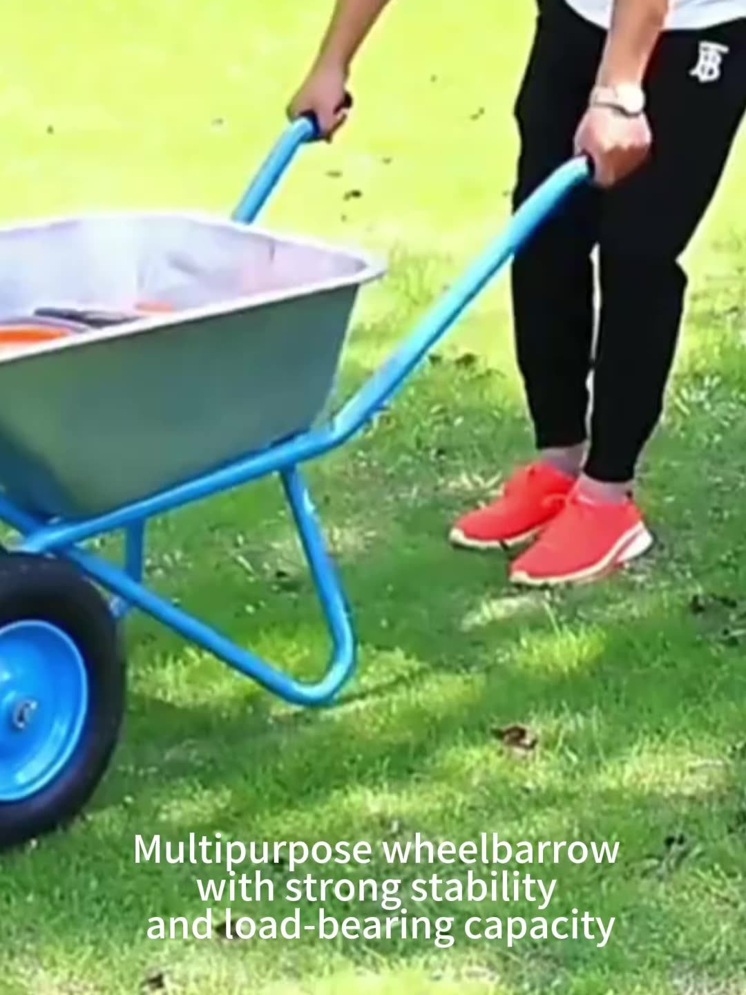 Green Wheelbarrow Wb6414f Specification Wide Tire Agricultural Tools ...