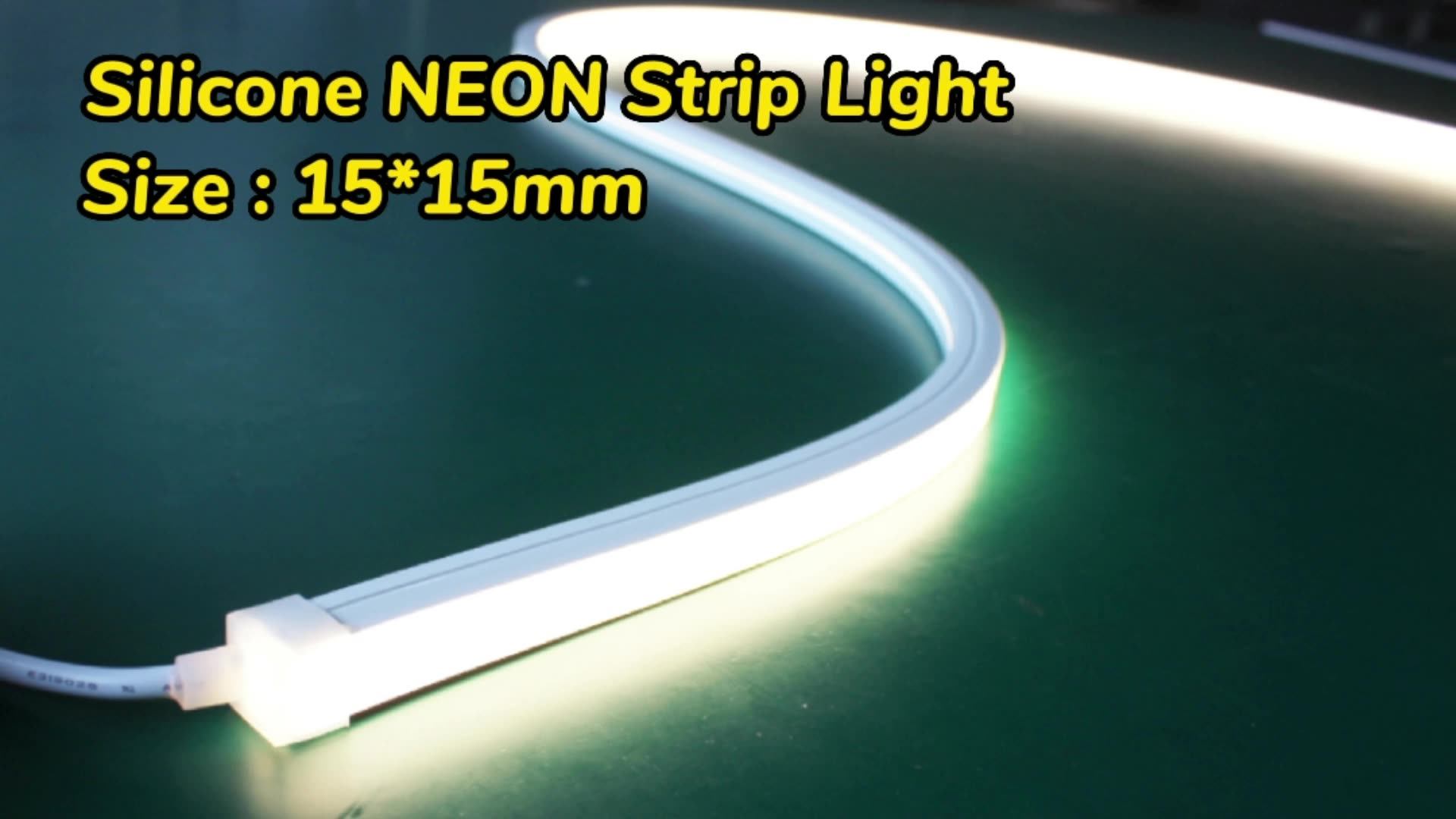 Factory 15*15mm 5meter Roll 12v 24v Waterproof Ip67 Silicon Flexible ...