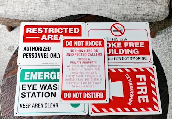 Aluminium Safety Warning Reflective Signs Signage Board - Buy Aluminium ...