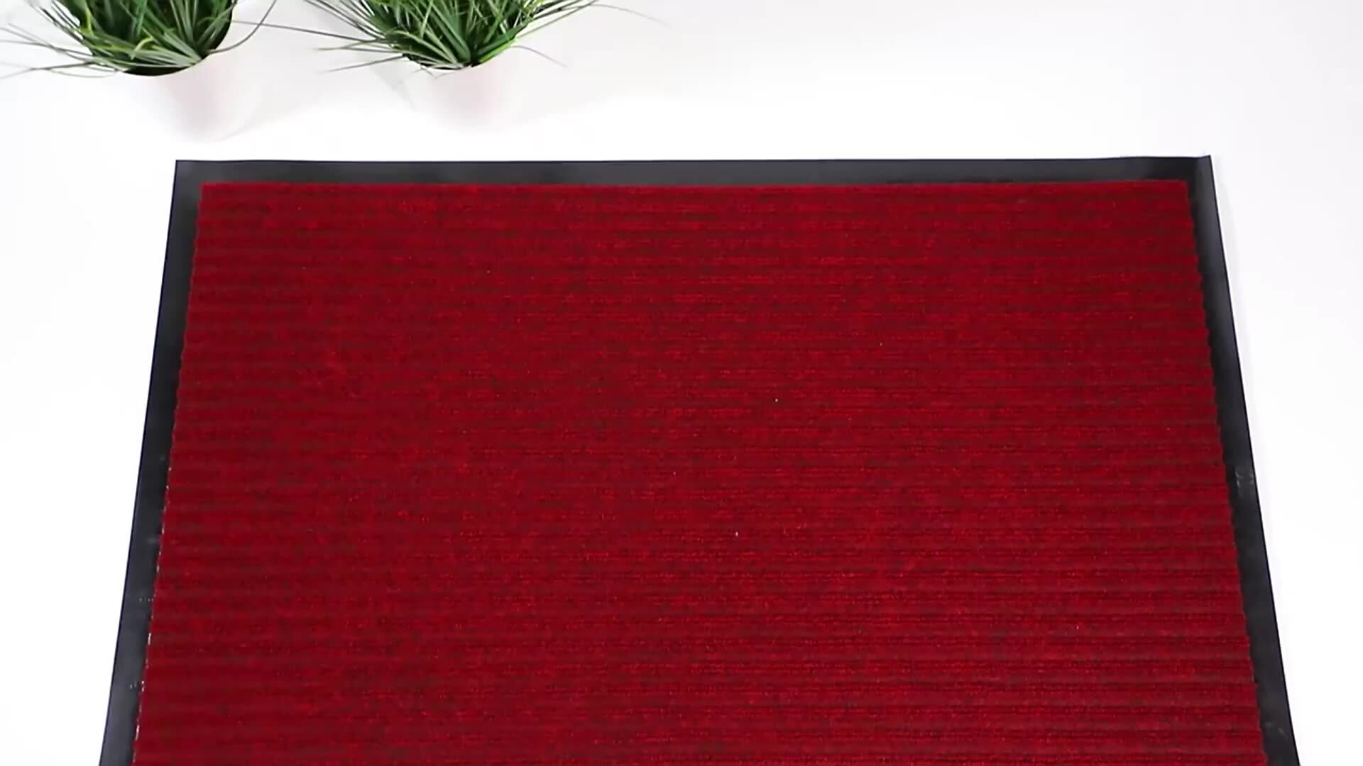 Custom Printed Rubber Logo Floor Door Mat With Antiskid Rubber Back Non ...