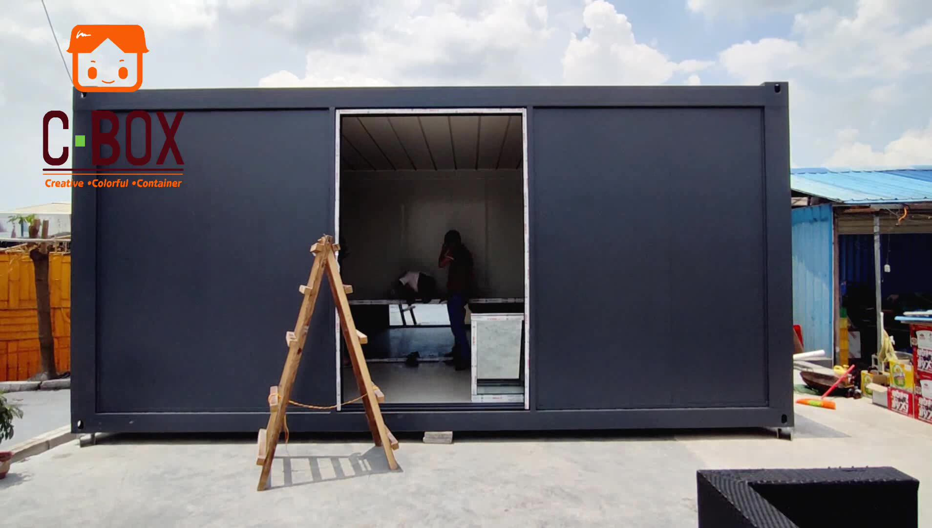 Mobile 10ft Container Coffee Shop Custom Size Flat Pack Container Shop ...