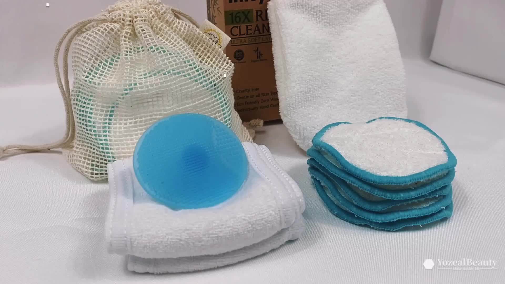 Factory Directly Wholesale Round Face Bamboo Washable Reusable Makeup ...