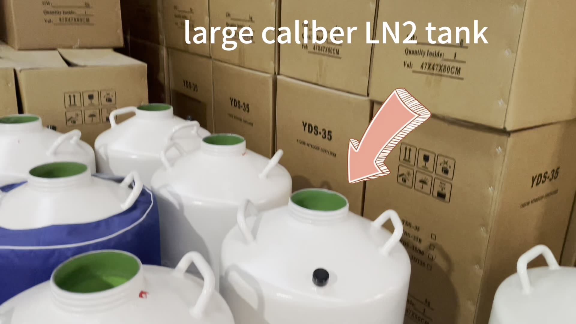 Laboratory Equipment Cryogenic 35l Liquid Nitrogen Dewar Tank Yds-35 ...