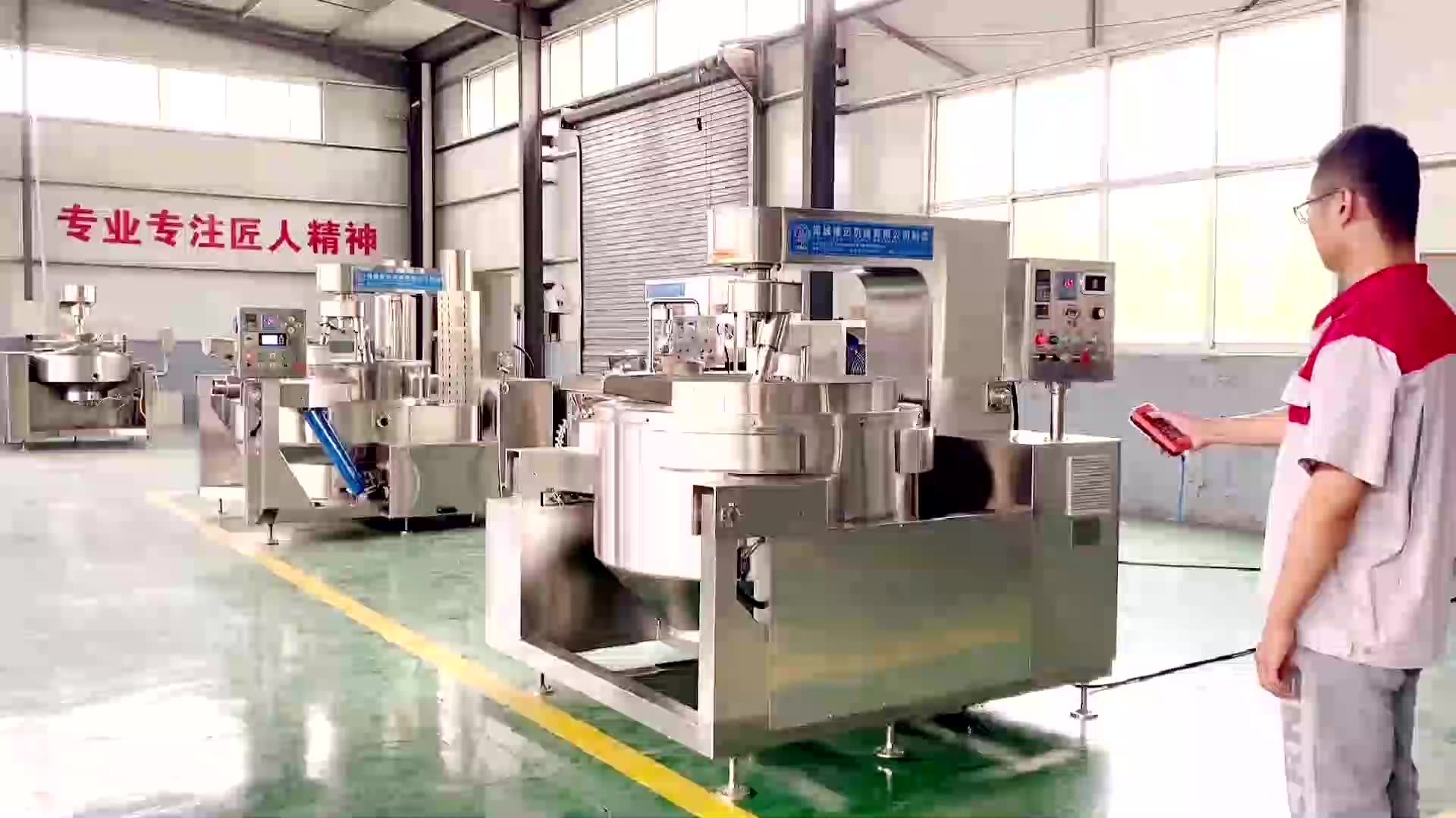 Automatic Stainless Steel Industrial Sauce Cooking And Mixing Pot With ...