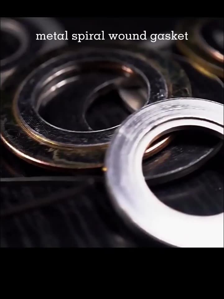 Spiral Wound Gasket 304 Stainless Steel Inner And Outer Ring Metal Wrap ...