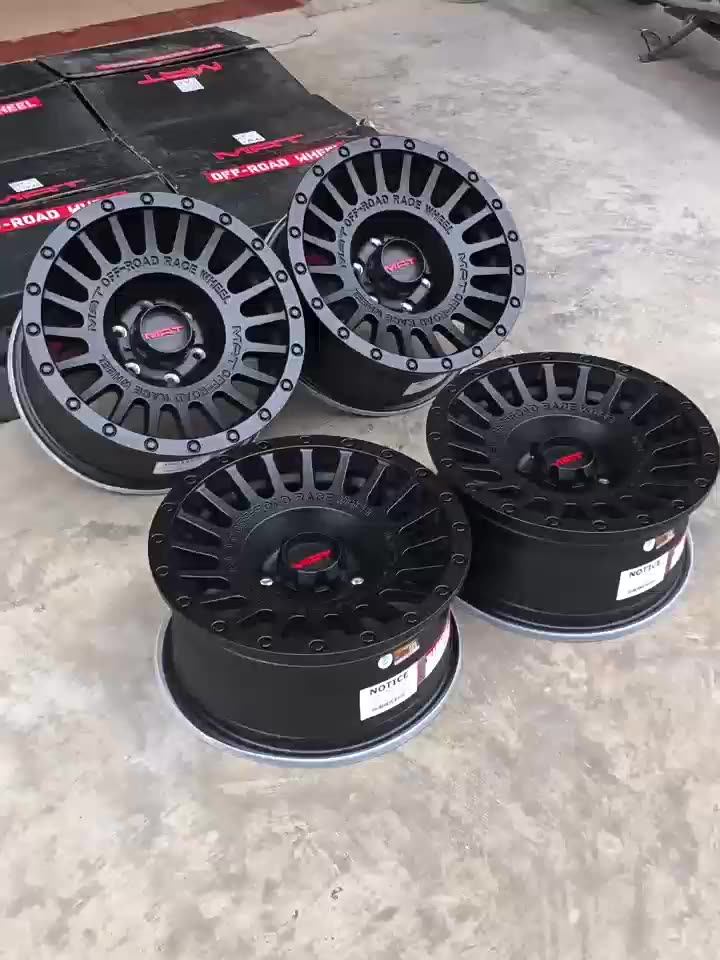 Mat Black Racing Wheels Off Road Mags 18 Inch Forged Alloy Rims For ...