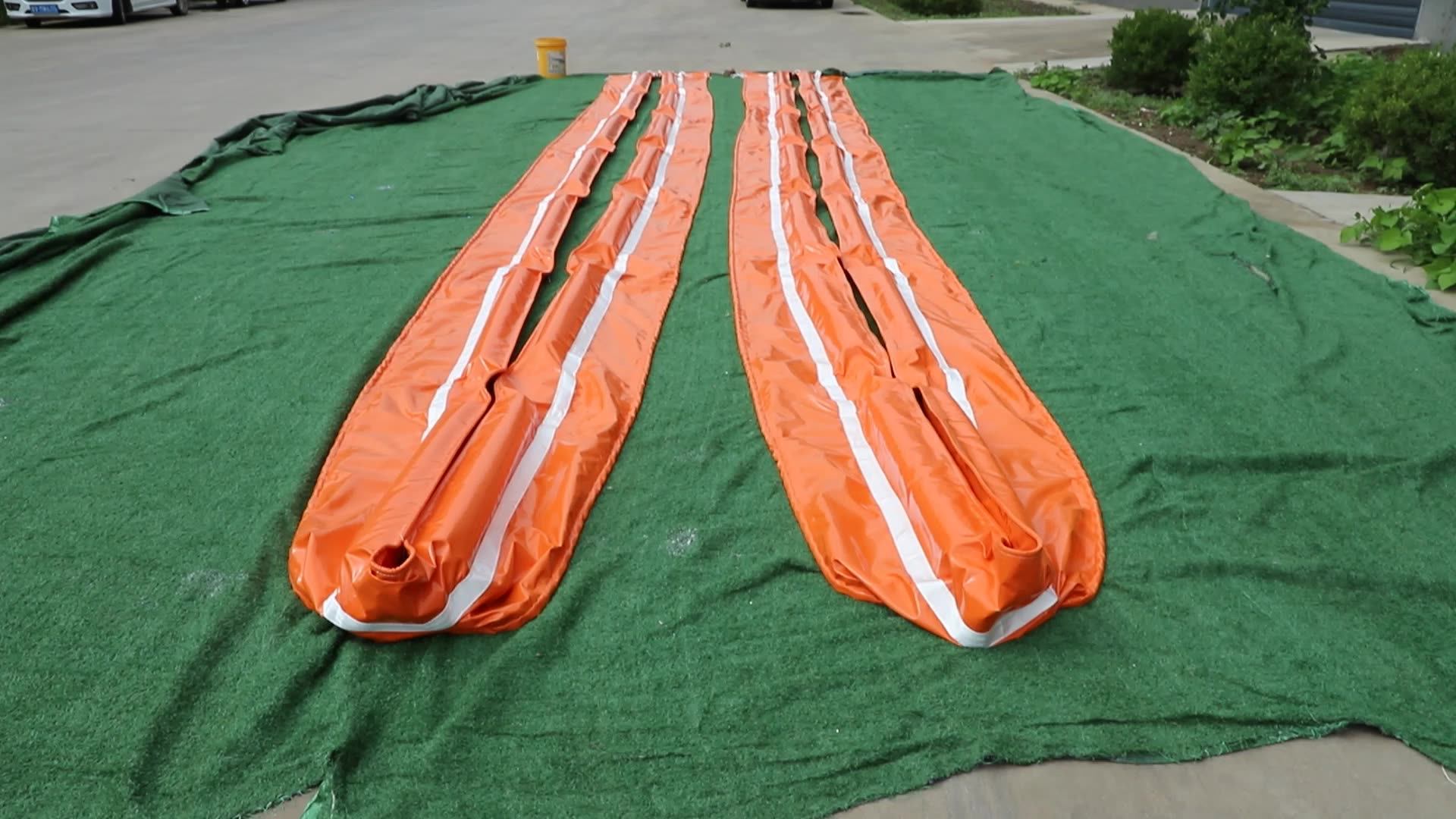 Pvc Inflatable Good Stability Seaweed Flood Solid Float Oil Spill ...