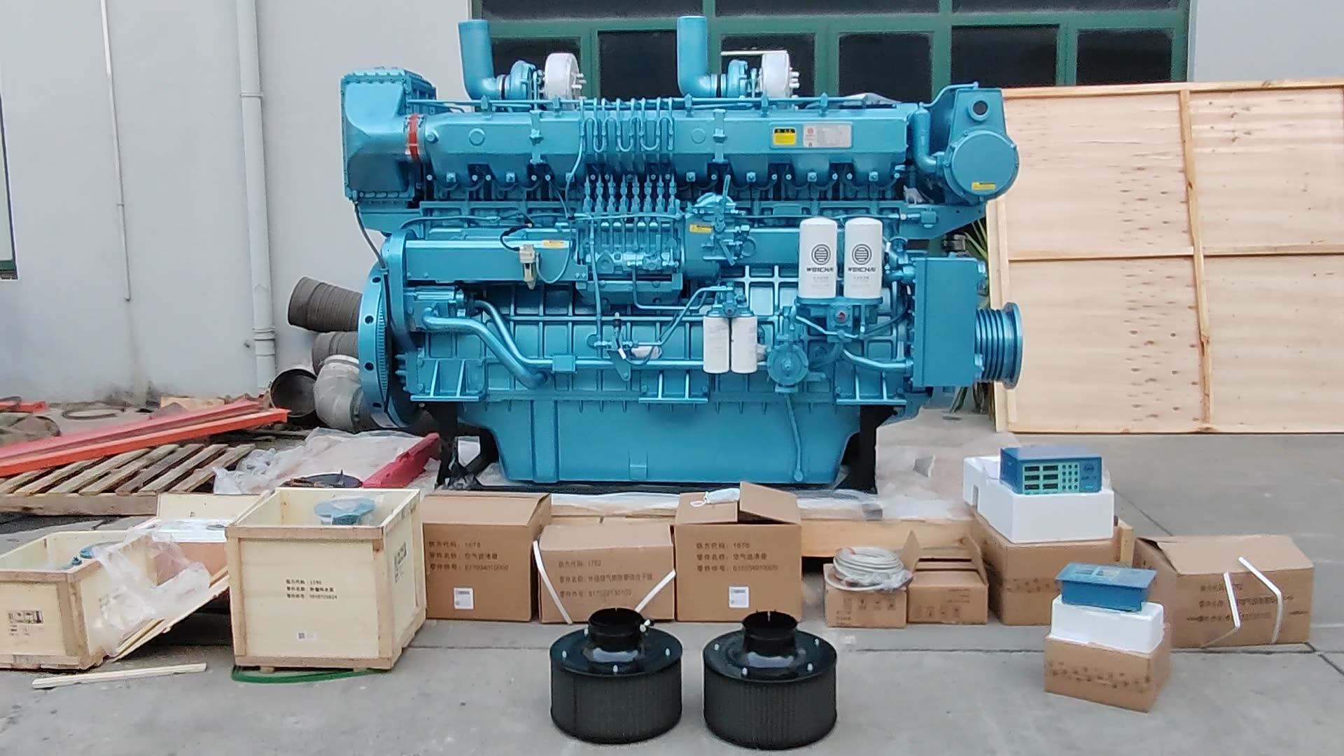 Brand New Water Cooled 8 Cylinders 1000hp Mechanical Fuel Pump Weichai ...