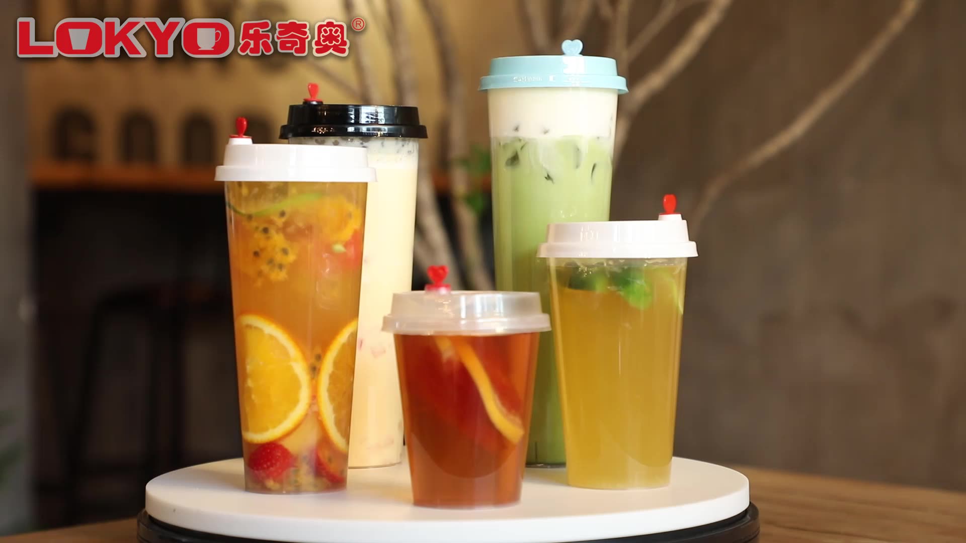 Lokyo 360ml 500ml 700ml Plastic Boba Bubble Tea Cups With Lid Custom Logo - Buy Bubble Tea Cup ...