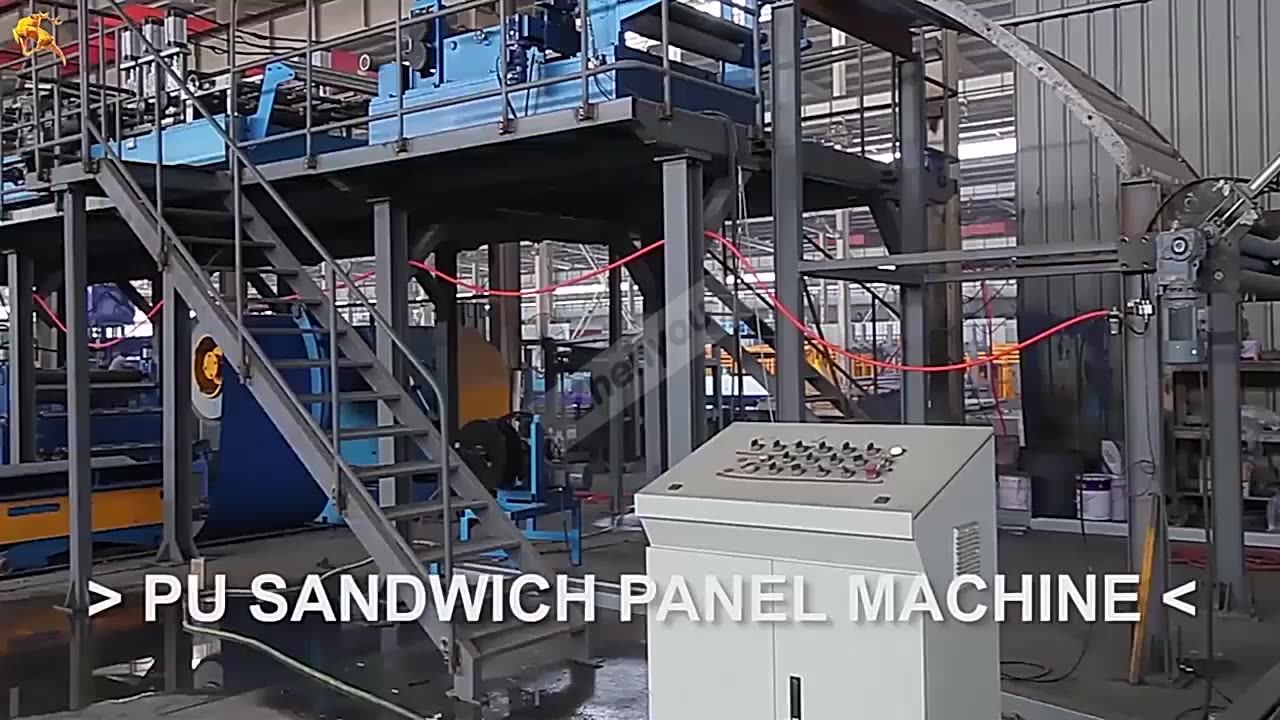 Pu Polyurethane Sandwich Roof Panel Machine Pir Pur Sectional Door ...