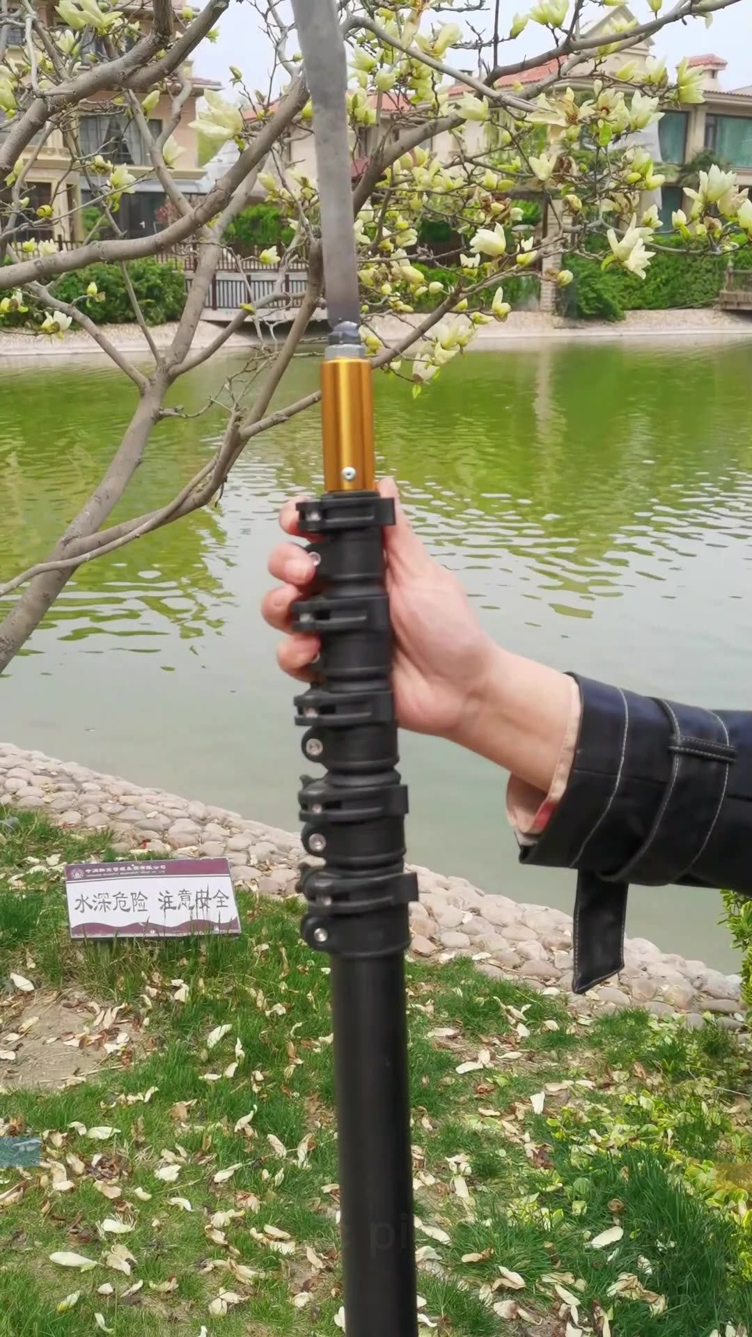 Agricultural Tool 60 Ft Adjustable Carbon Fiber Telescopic Pole Fruit ...