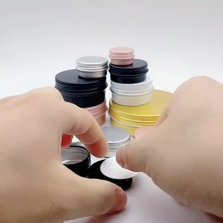 Metal Tin Can Container Round Aluminum Jar Can 10g 15g 20g 25g 30g 50g ...