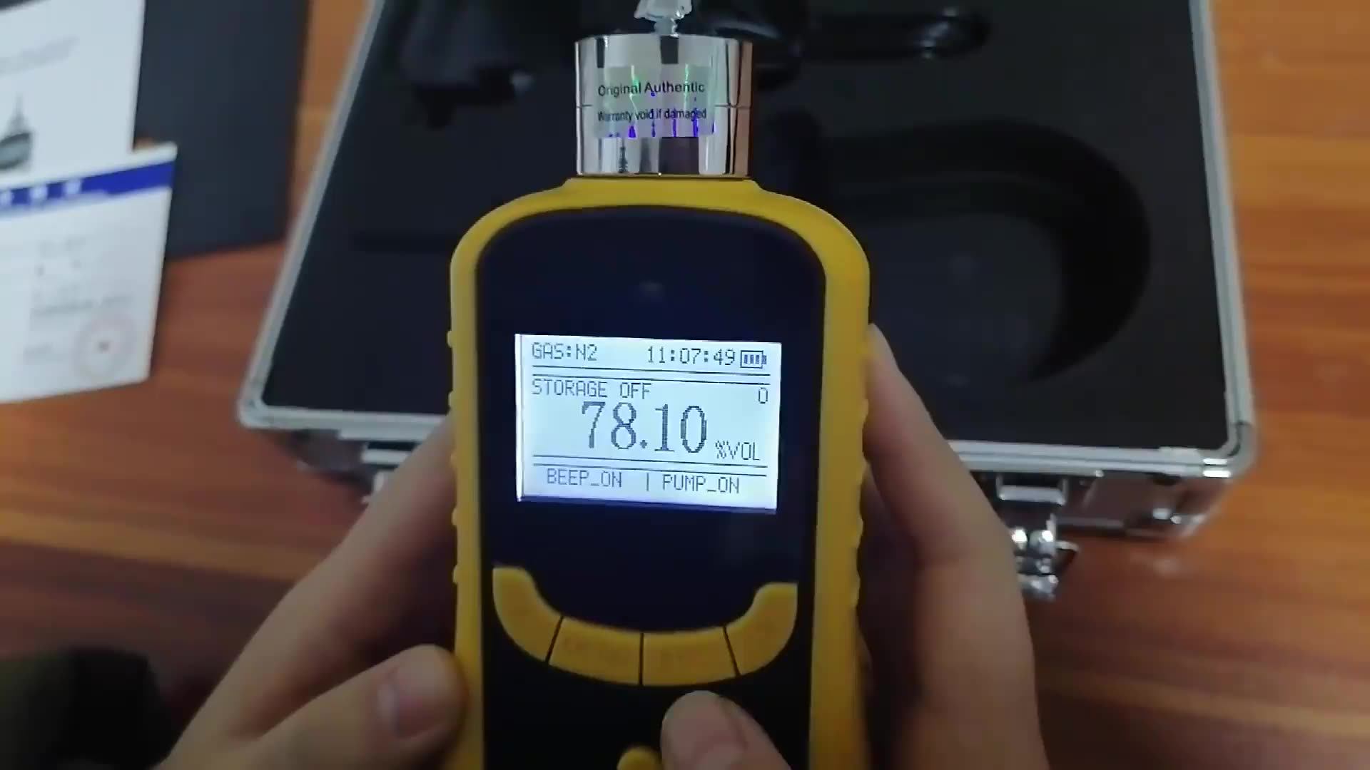 0-100% Vol Portable Digital N2 Nitrogen Purity Nitrogen Analyzer N2 Gas ...