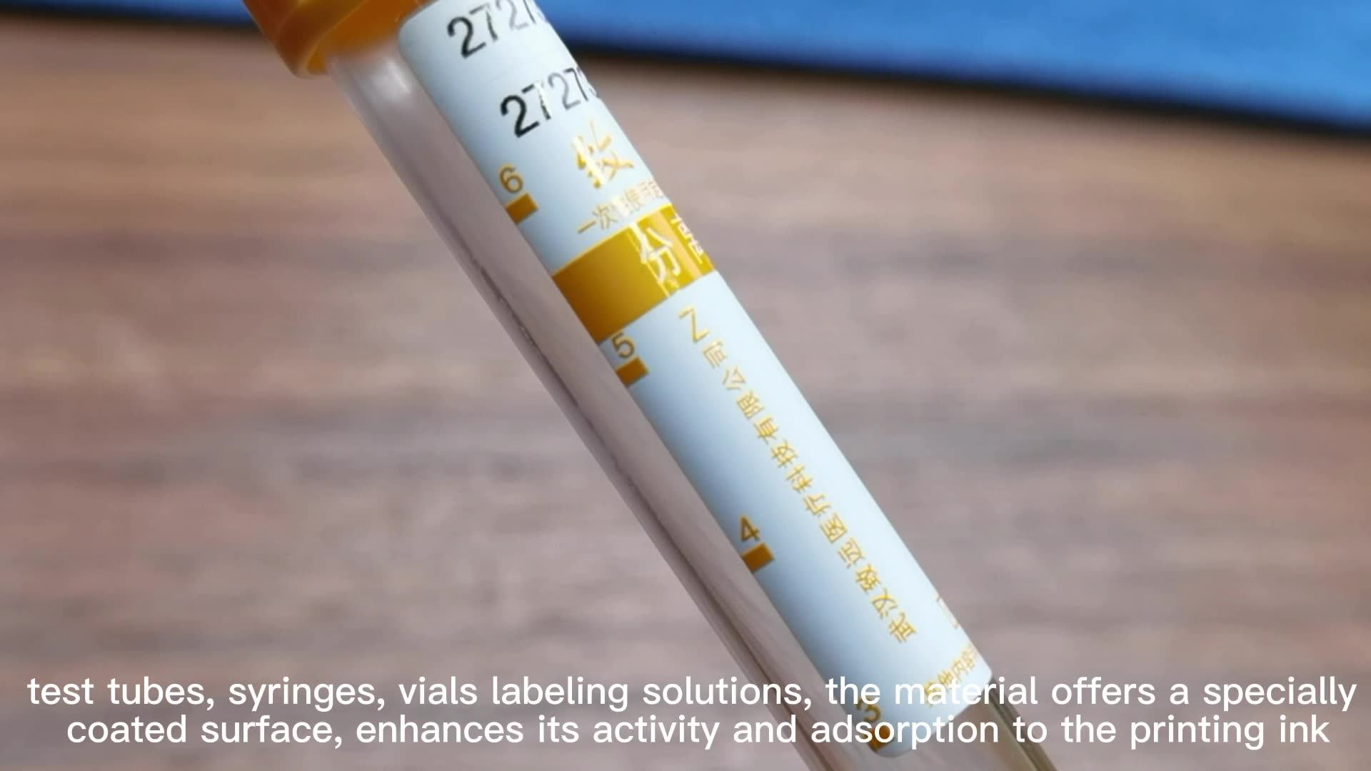 Printing Medical Blood Collection Test Tube Labeling Sticker Raw ...