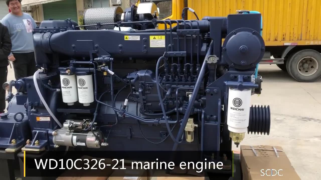 Weichai Wd10c278-21 278hp 2100rpm Motor Marino Diesel Engine Weichai ...