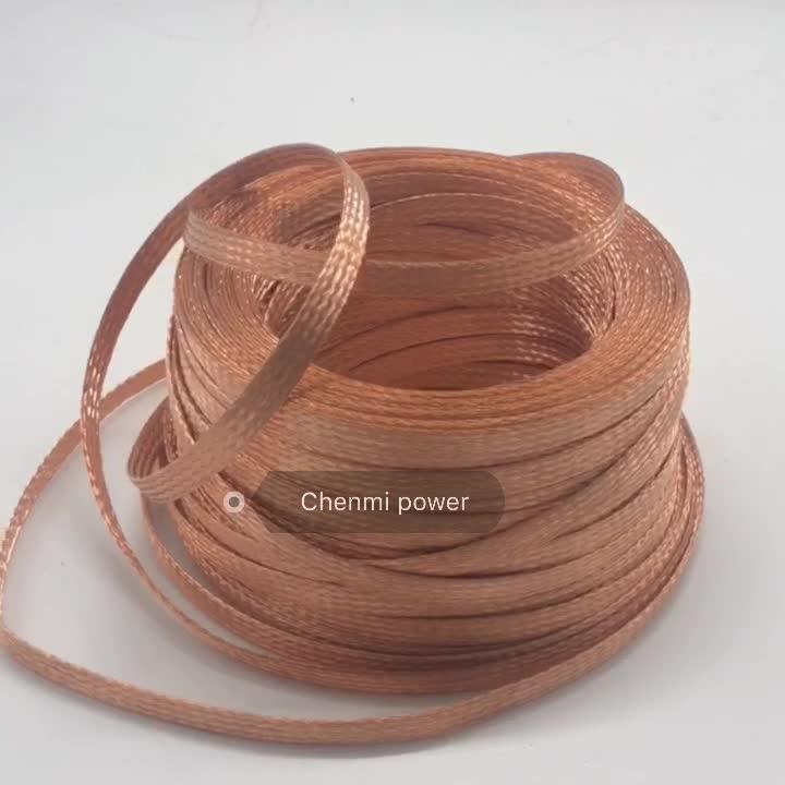10mm T2 Tinned Copper Braided Earthing Grounding Conductor Cable - Buy ...