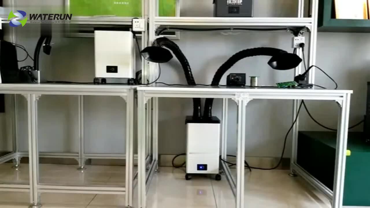 Air Filter Filtration Smoke Fan Hepa Portable Carbon Purifier Solder ...