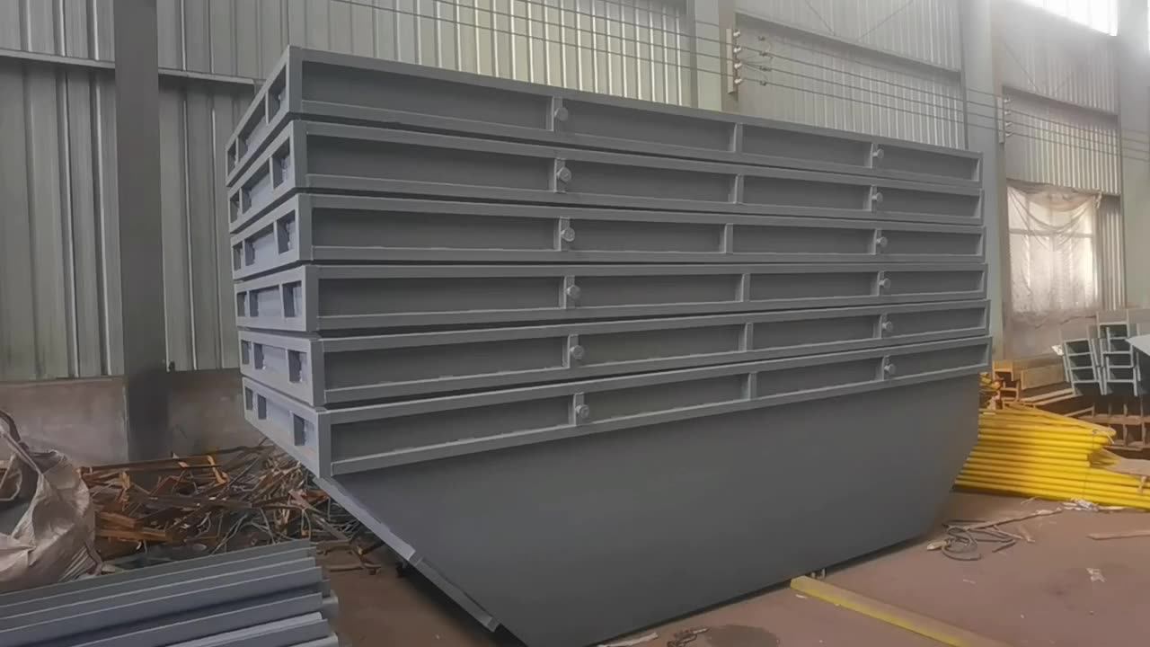 Australia Style Skip Bin Trailer Open-topped Metal Dumpster Skips With ...