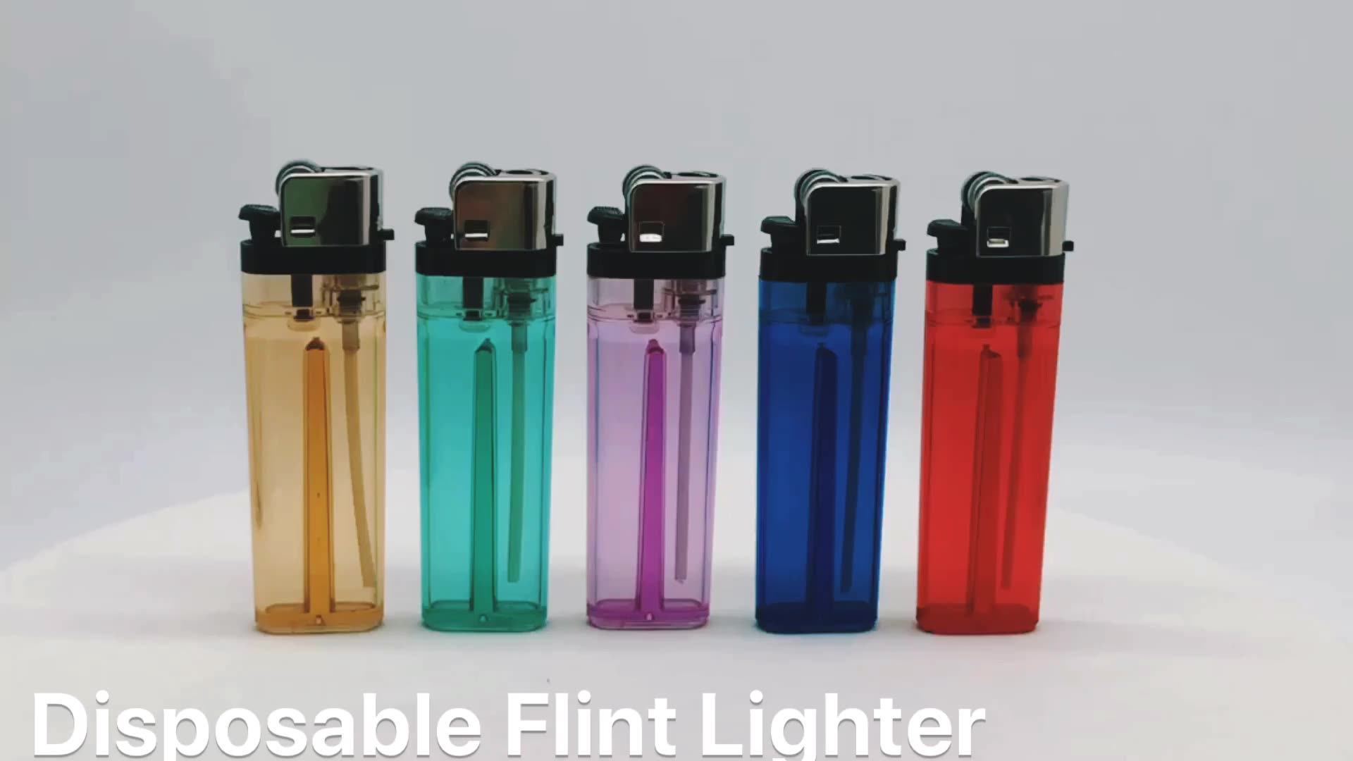 Colorful Head Plastic Disposable Lighter With Flower In It-china ...