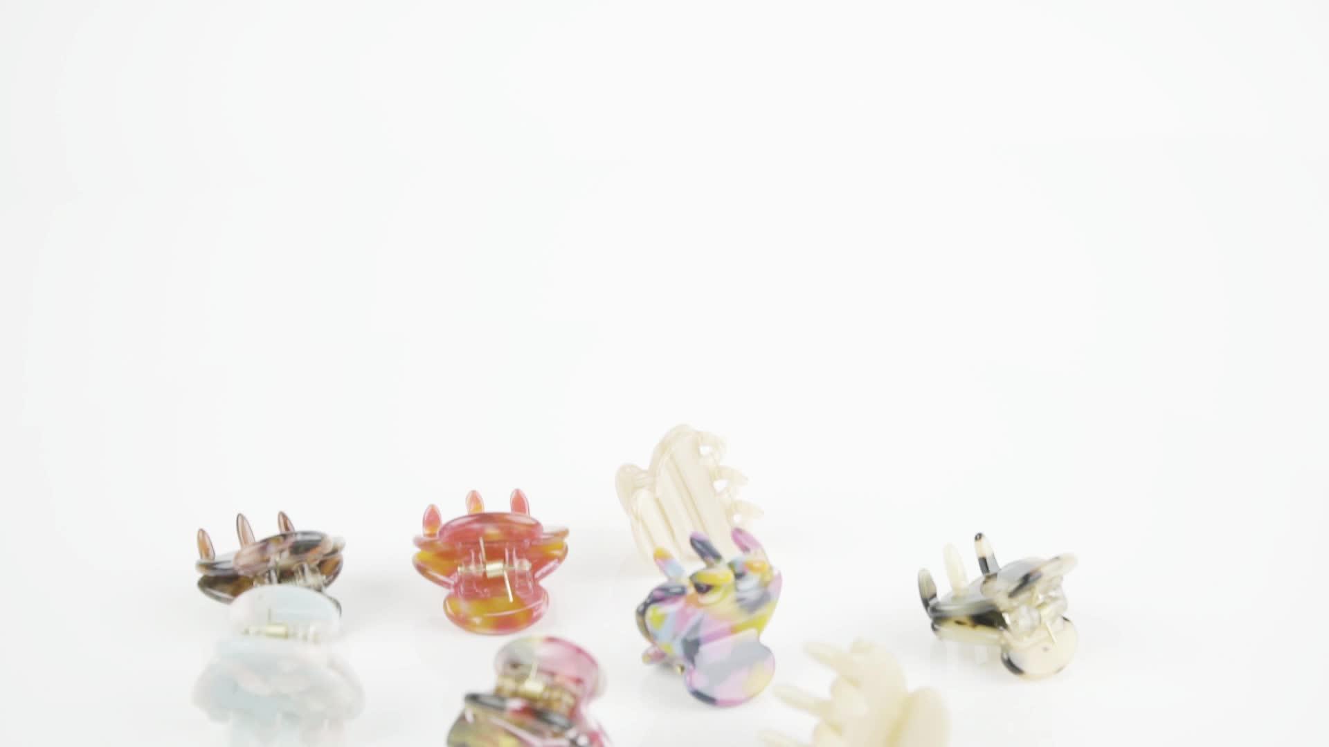 2018 Hot Sale Hair Accessories Mini Blue Clear Claw Hair Ornaments ...