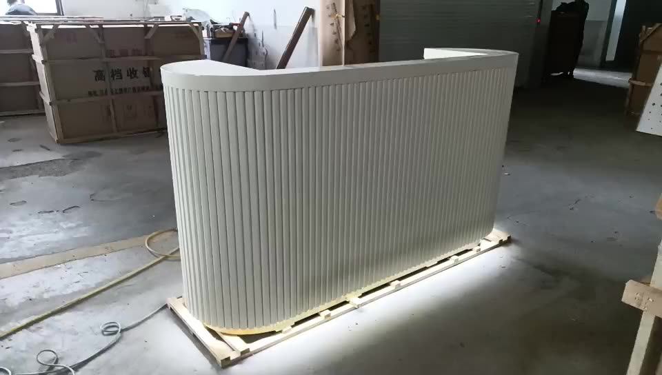 Cheap Synthetic Laminate Reception Desk For Retail Store Small Front ...