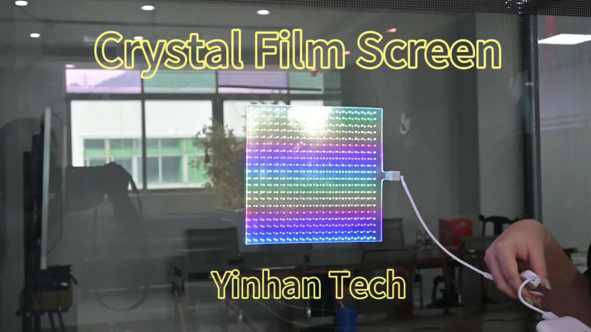 Transparent Led Film Video Wall Glass Window Flexible Led Crystal Film ...