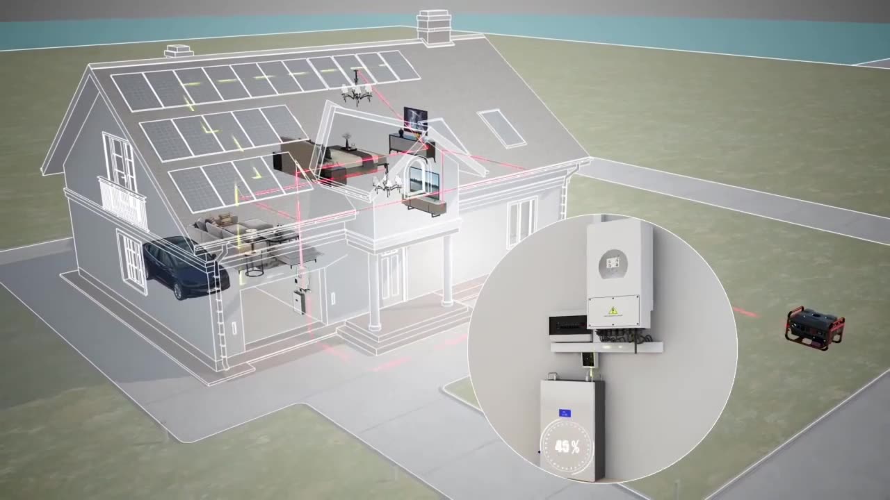 Deye Hybrid Solar System 20kw Complete Sun-20k-sg01hp3-eu-am2 Split Phase High Voltage Solar ...