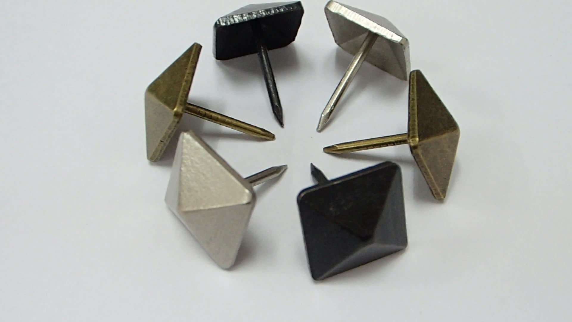 Antique Bronze Square Upholstery Sofa Nails Pyramid Studs For Vintage ...