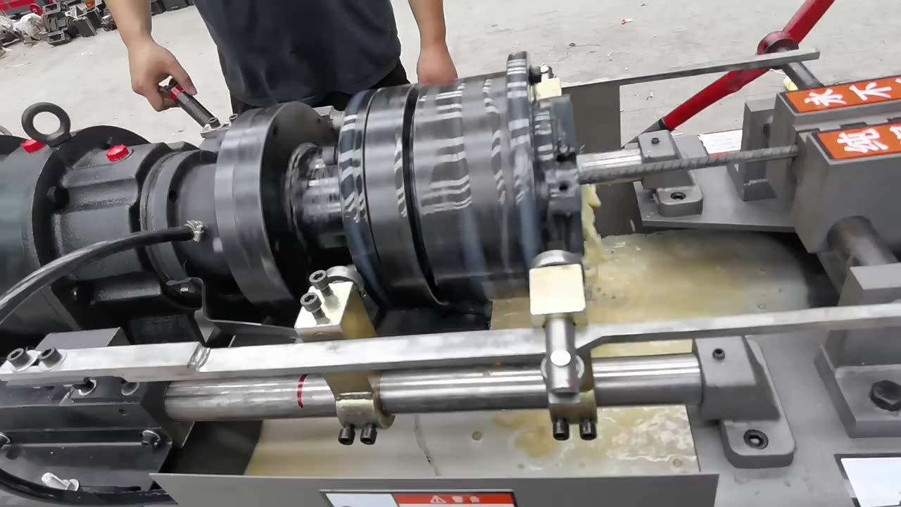 Hydraulic Pipe Nipple Circular Screw Making Automatic Round Die Three ...