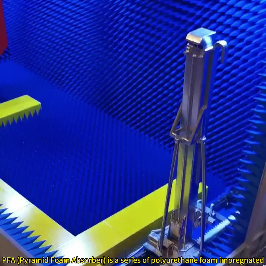 Emc Rf Absorber Microwave Absorption Material Pyramid Foam Pyramidal Absorber Sheilding Foam Rf ...