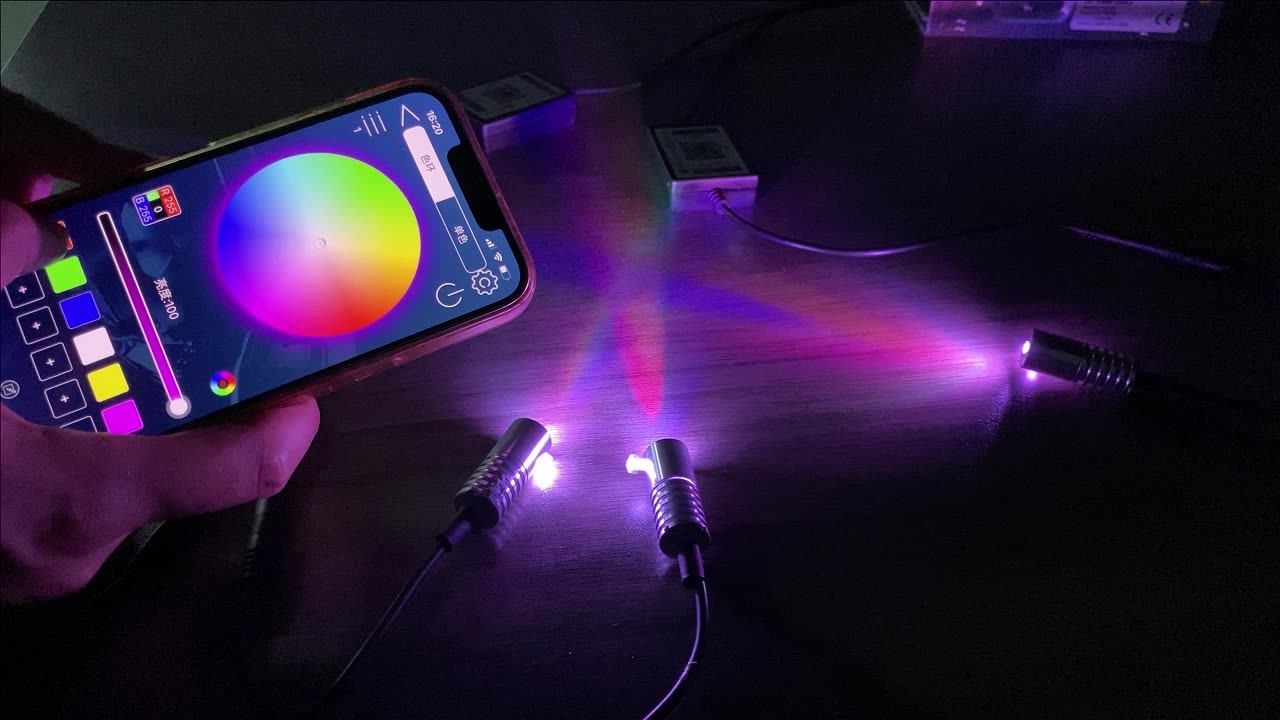 3 In 1 Led Light Source 0.75-3mm Rgb End Glow For Ceiling And Roof ...