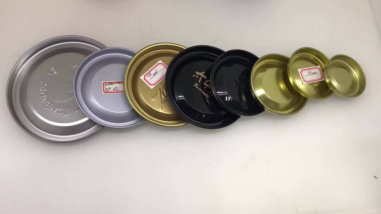 Excellent Quality Tinplate Metal Lids For Paper Tube Packaging - Buy ...