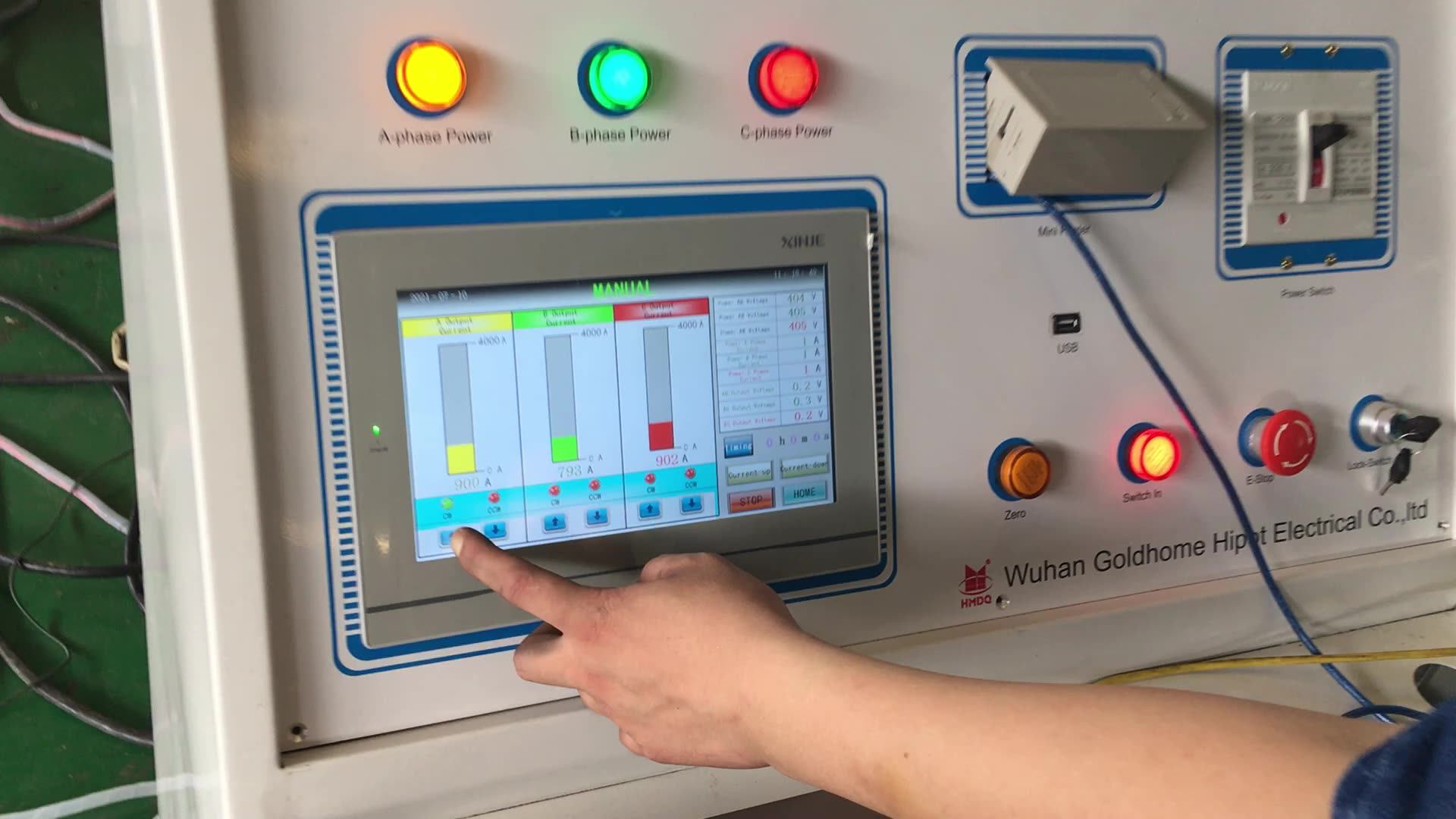 Ac Automatic 3-phase Circuit Breaker Busbar Current Injector Customized ...