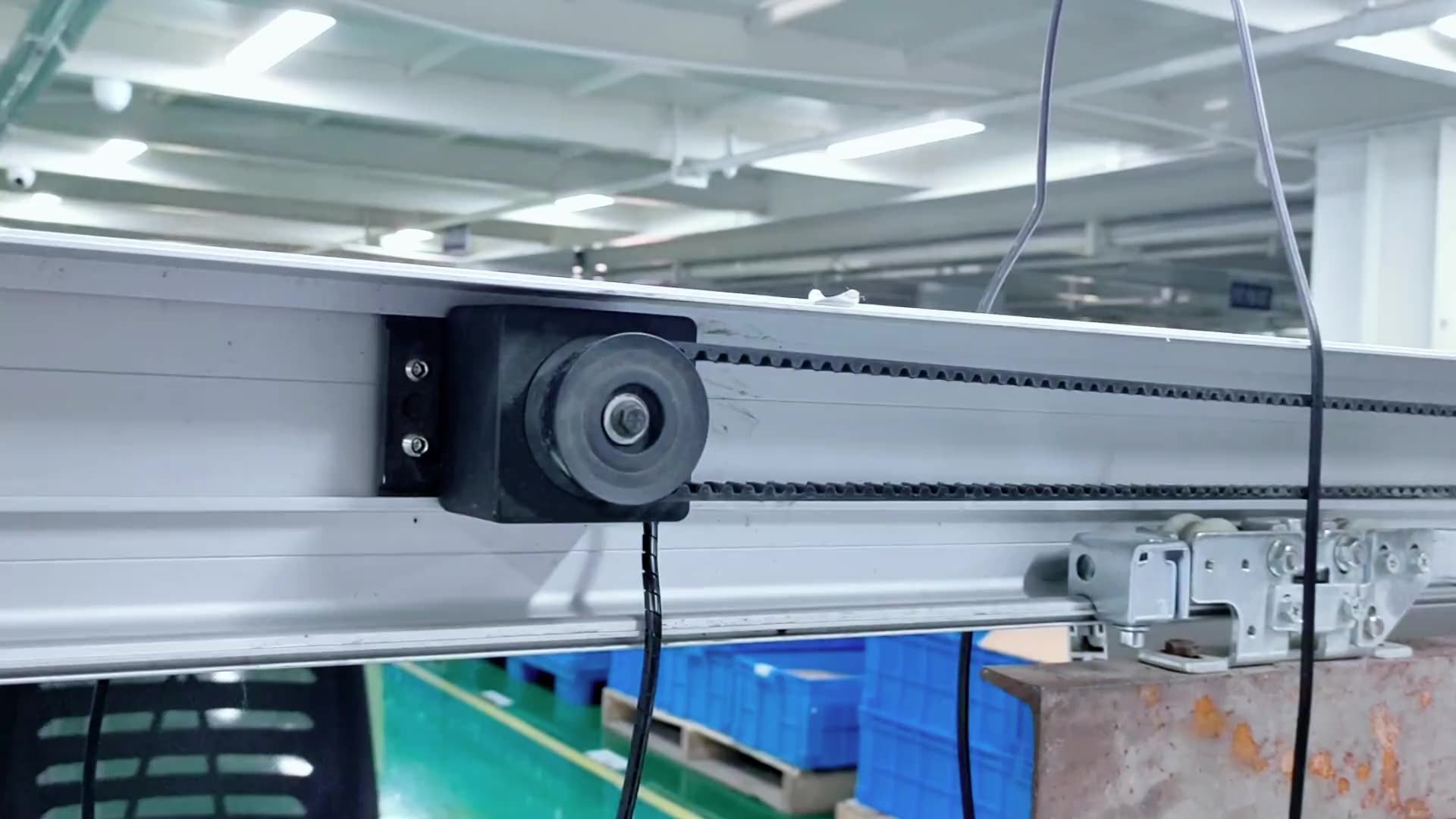 Heavy Duty Aluminum 150kg Servo Motor App Smart Electric Sliding Door ...