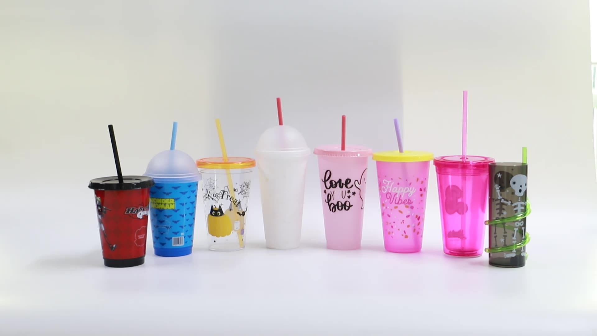 Custom Logo Manufacturer Wholesale Pp Cup Magic Colour Changing Cup ...